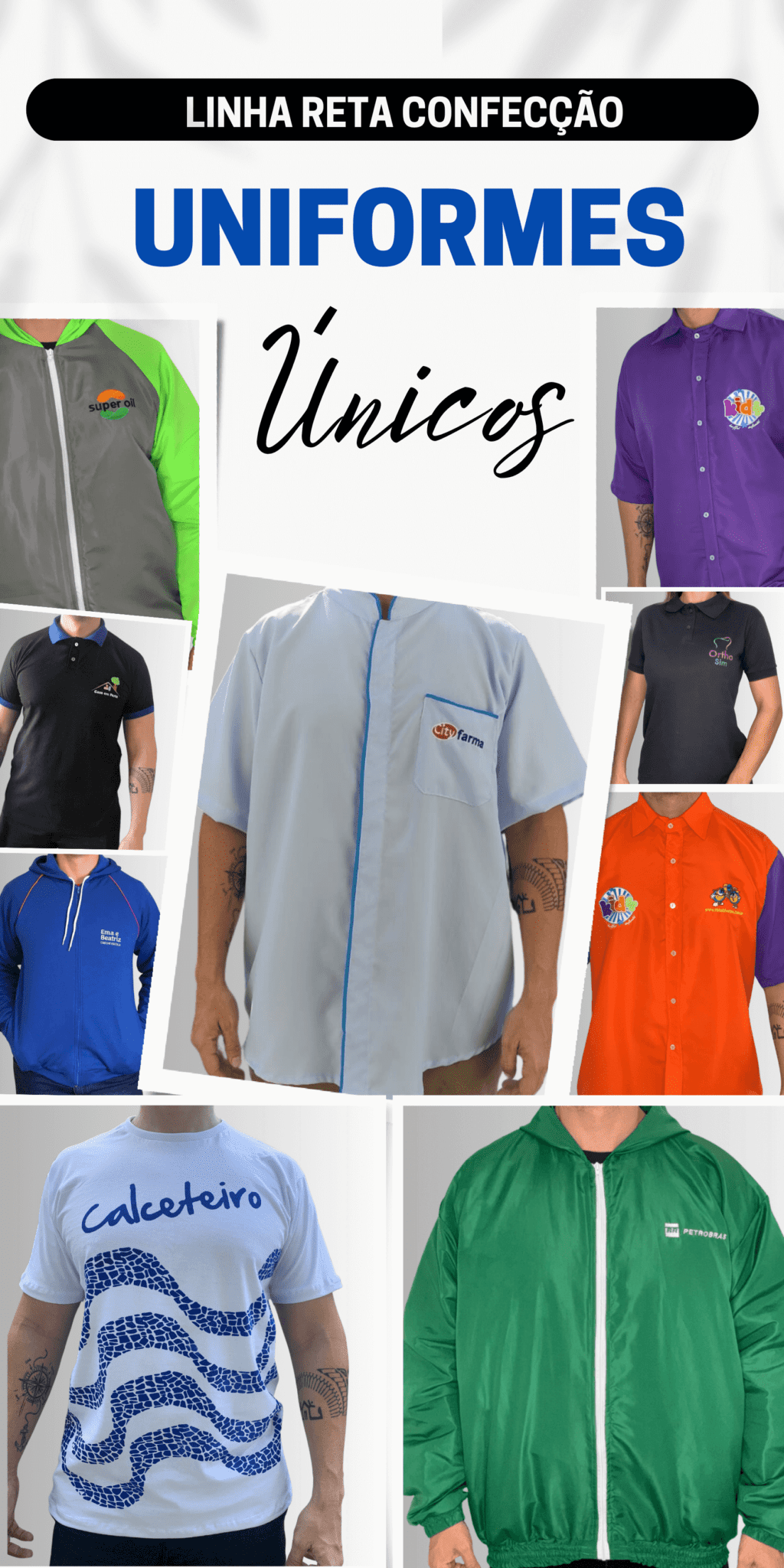 Linha Reta Confecção Uniformes Com Máxima Qualidade 0195